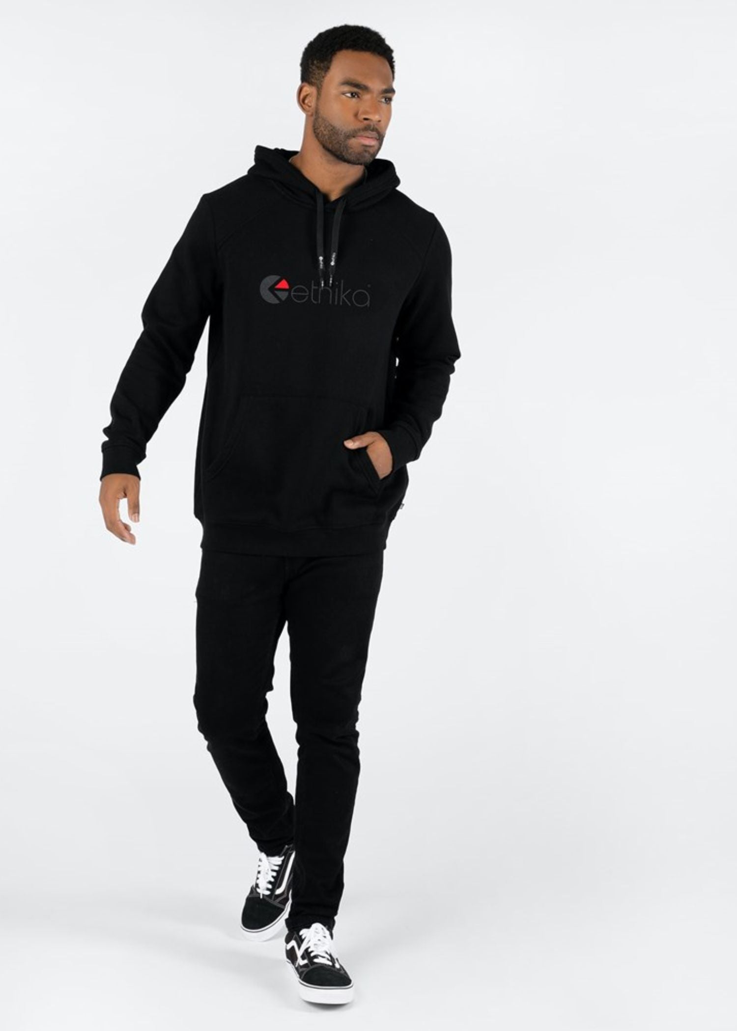 Mens Ethika Logo Hoodie - Black – Ethika Australia