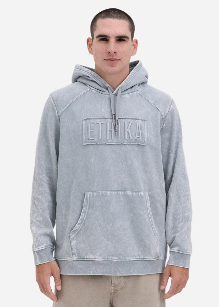 Mens Hoodie - Stonewash Cloudy – Ethika Australia