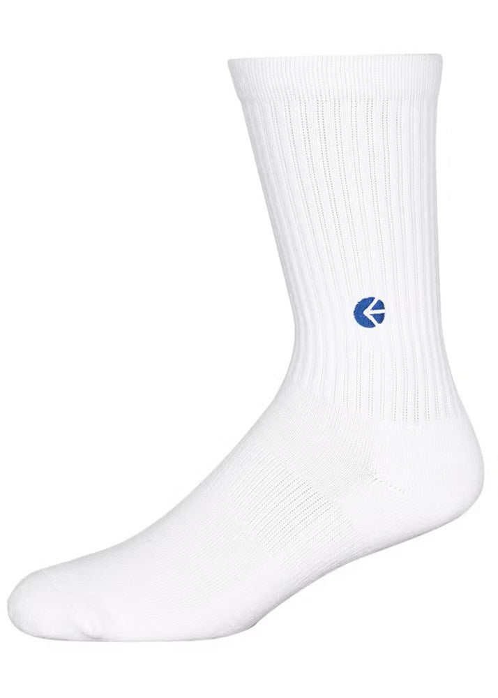 Mens White Crew Socks - Blue Logo – Ethika Australia